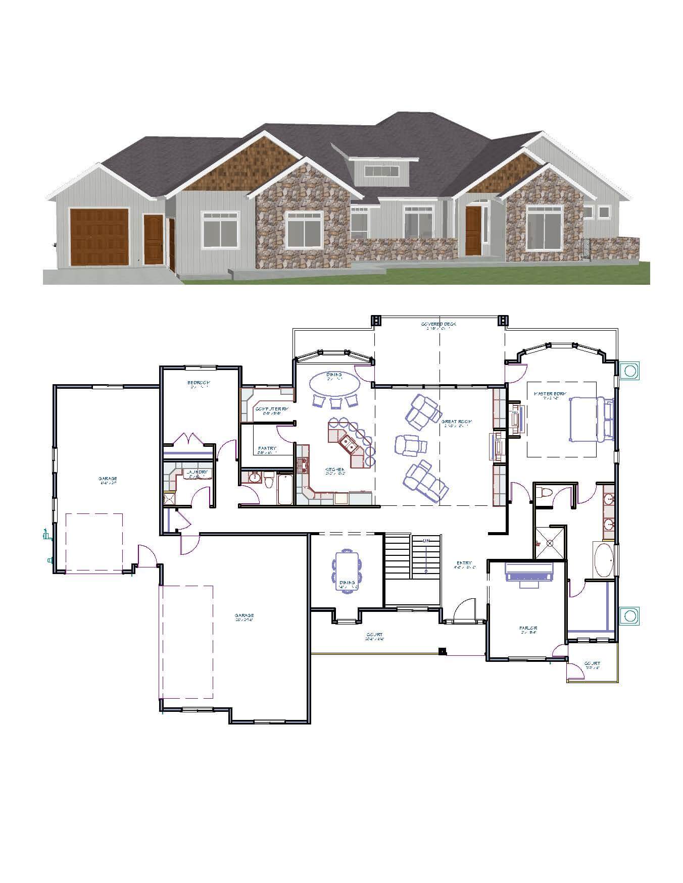 House Floor Plans Utah | Draw Works Quality Home Design