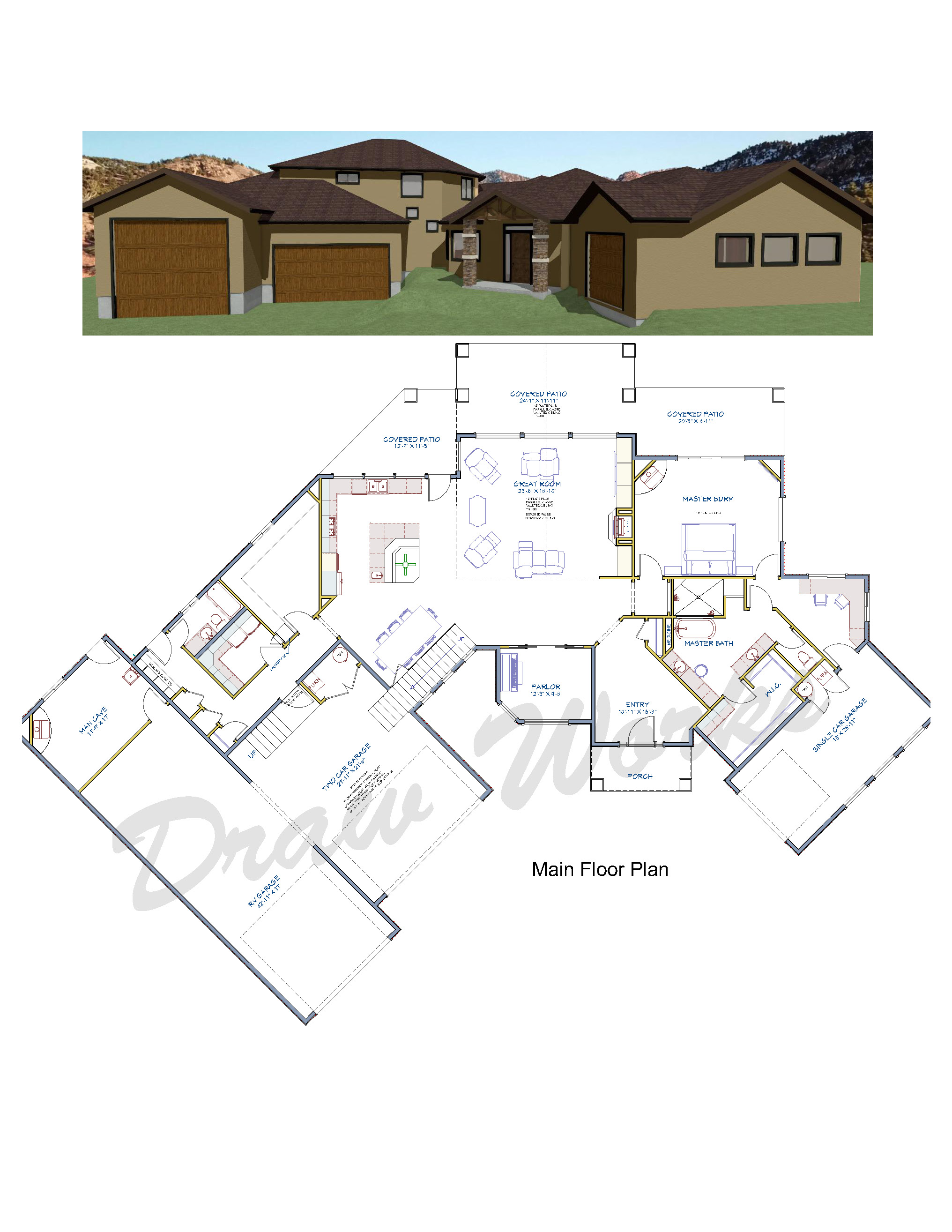 House Floor Plans Utah | Draw Works Quality Home Design