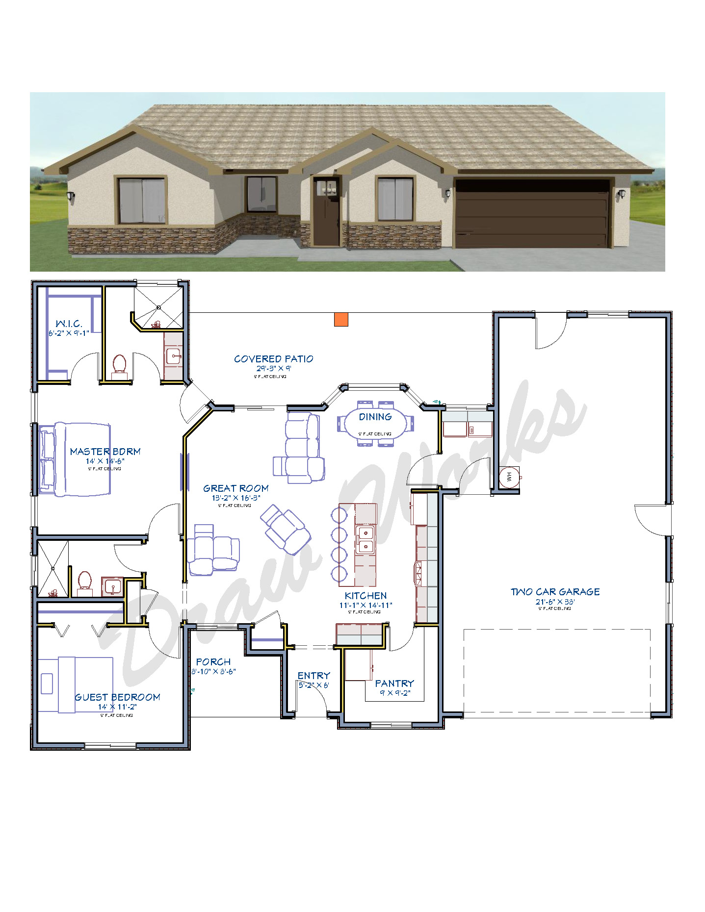 House Floor Plans Utah | Draw Works Quality Home Design